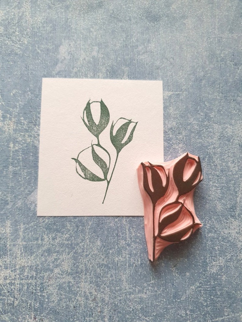 Cotton Rubber Stamp for Printing on Fabric Organic Stamp for - Etsy