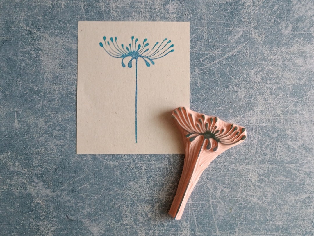Lilly Rubber Stamp for Cardmaking Lily Stamp for Best Wishes - Etsy