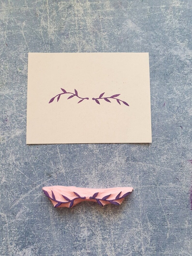 Border Rubber Stamp for Cardmaking Wedding Invitation Decor - Etsy
