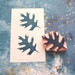 Leaf Rubber Stamp for Art Journaling, Rustic Leaf Stamp for ...