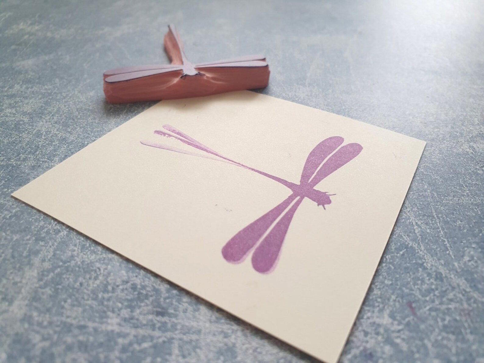 Dragonfly Rubber Stamp for Cardmaking, Bug Stamp for Bullet Journal ...