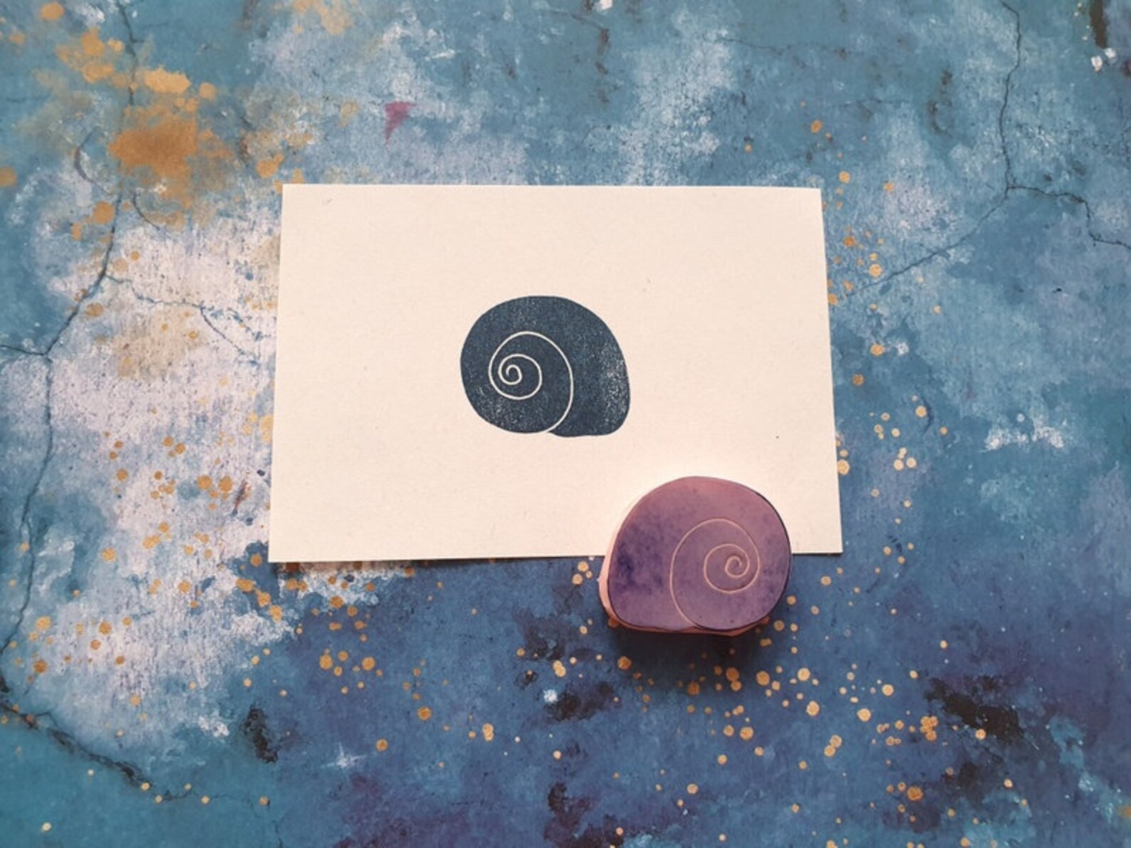 Shell Rubber Stamp for Daily Planner Ocean Shell Stamp for | Etsy