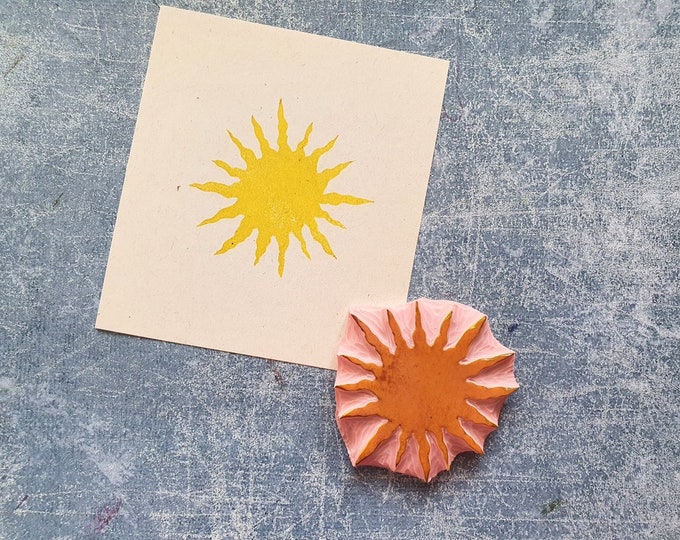 Sun Rubber Stamp for Bullet Journal Sunshine Stamp for Snail - Etsy