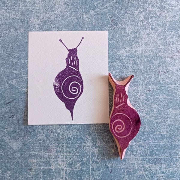 Snail Mail Stamp - Etsy