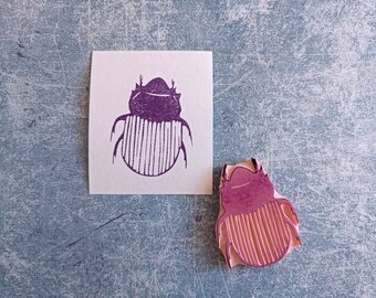 Stag Beetle Rubber Stamp - Etsy