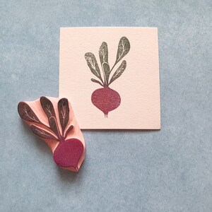Beetroot Rubber Stamp for Vegetable Lovers, Eco Packaging Stamp, Fresh ...