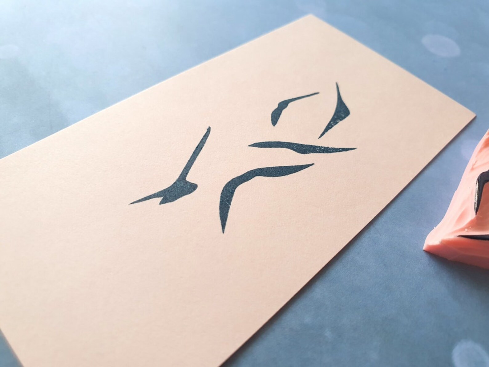 Flying Birds Rubber Stamp for Cardmaking Winter Bird Stamp - Etsy