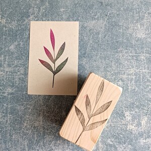 Leaf Rubber Stamp for Handmade Cards, Scrapbooking Leaf Stamp ...