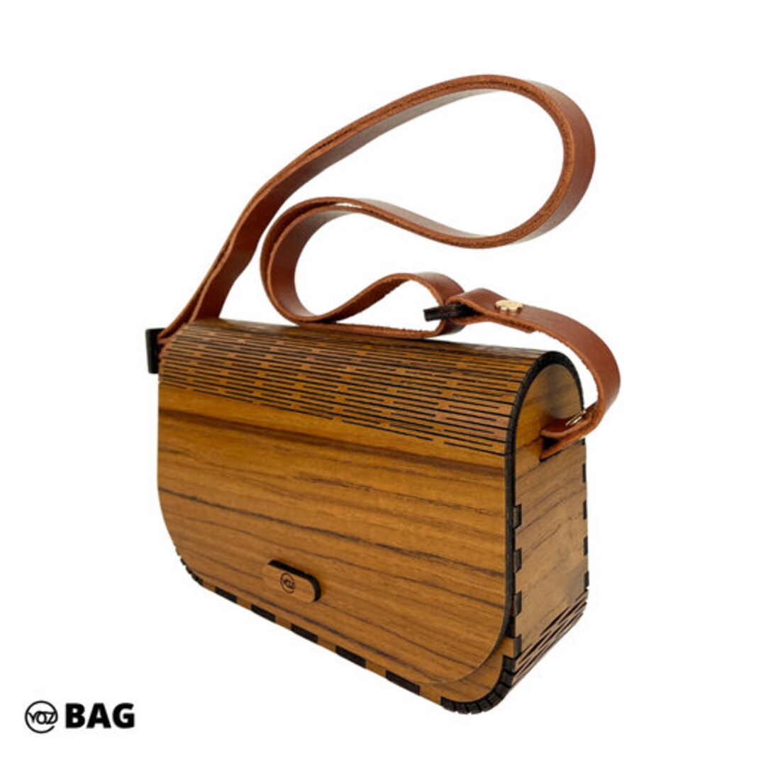 Teak, Louro Preto, Sycamore or Olive Wood Bag, Modern Woman Handbag ...