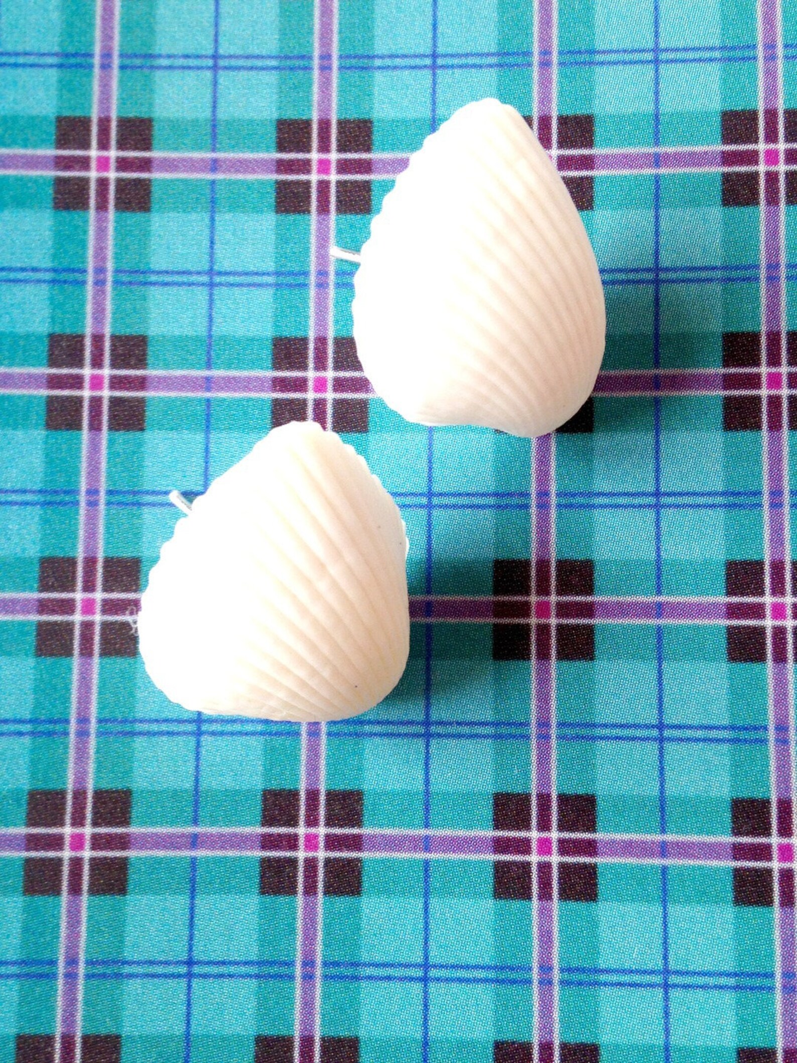 Stud Earrings KO PHI PHI Shells Pure White Natural Shell - Etsy