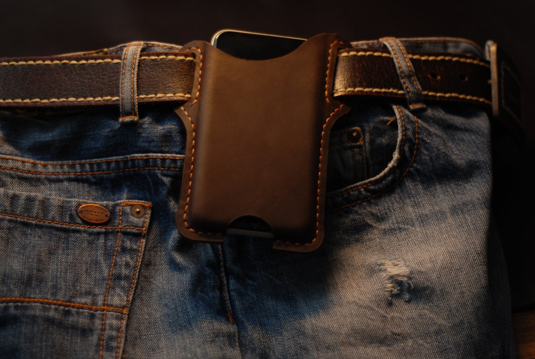 Phone Leather Holster, Smartphone Custom Belt Case, Engraved Cell Phone ...