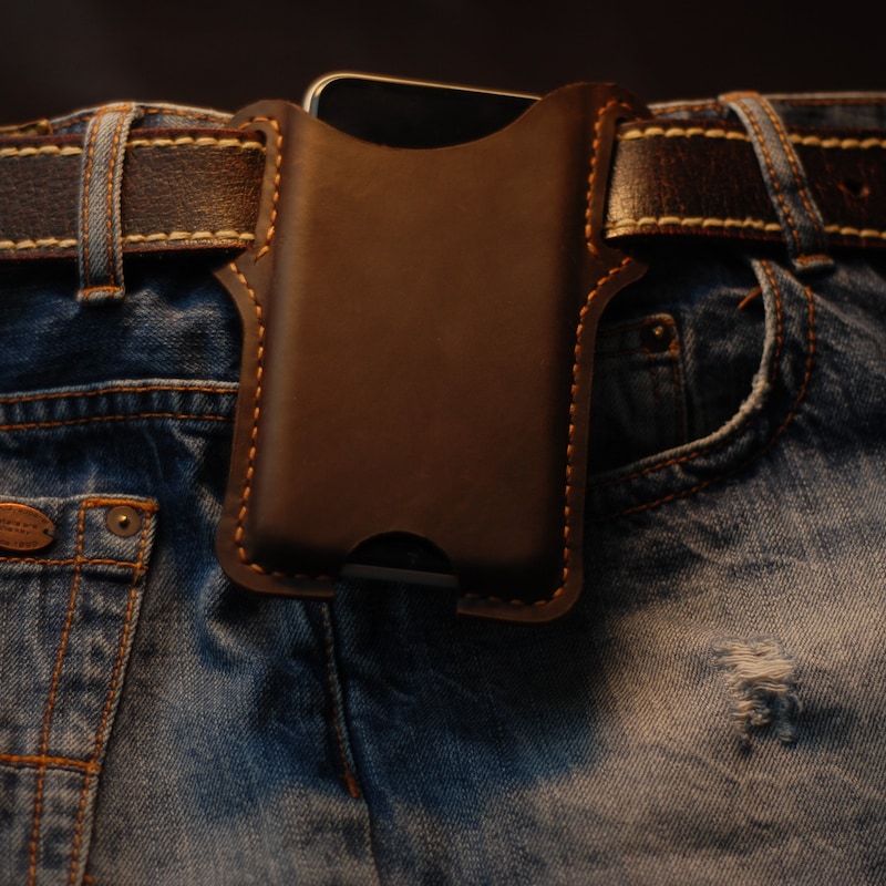 Cell Phone Pouch for Men - Etsy