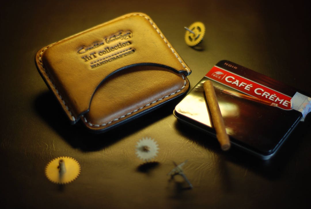 Engraved Cigarette Case, Genuine Leather Tobacco Wallet, Travel Cigar ...