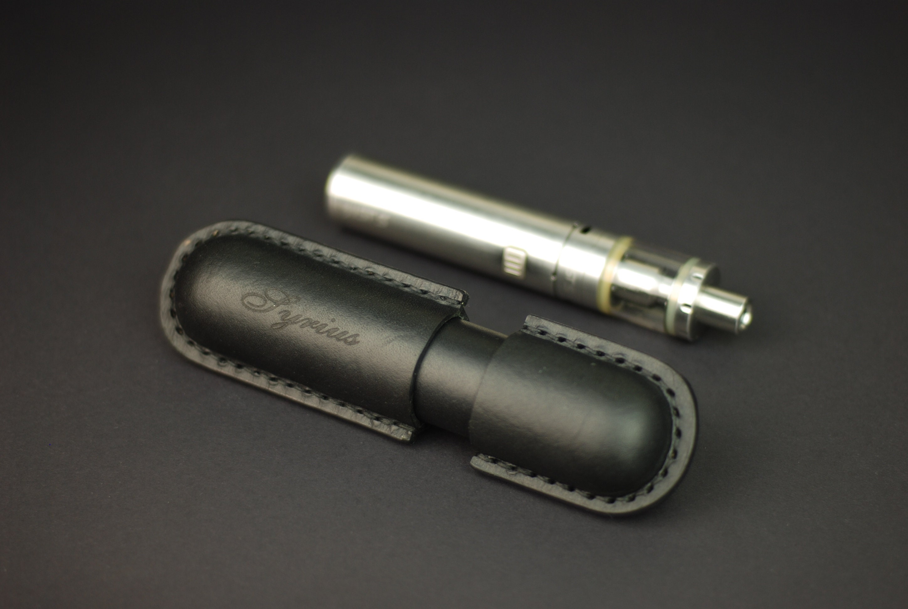Handcrafted Black Leather Vape Pen Case, Ecig Holder - Etsy