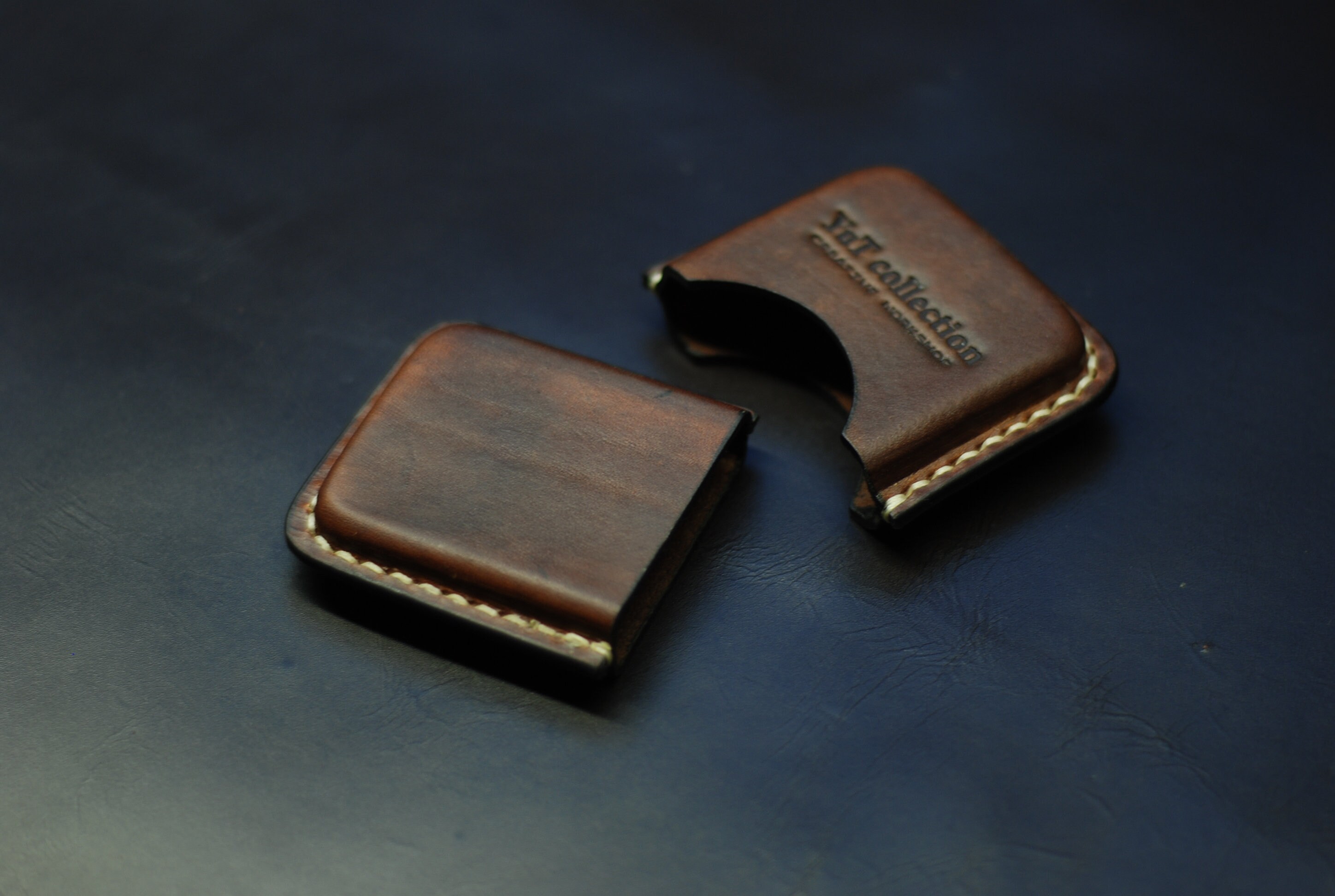 Leather cigarette case stitched cigar wallet smoking | Etsy