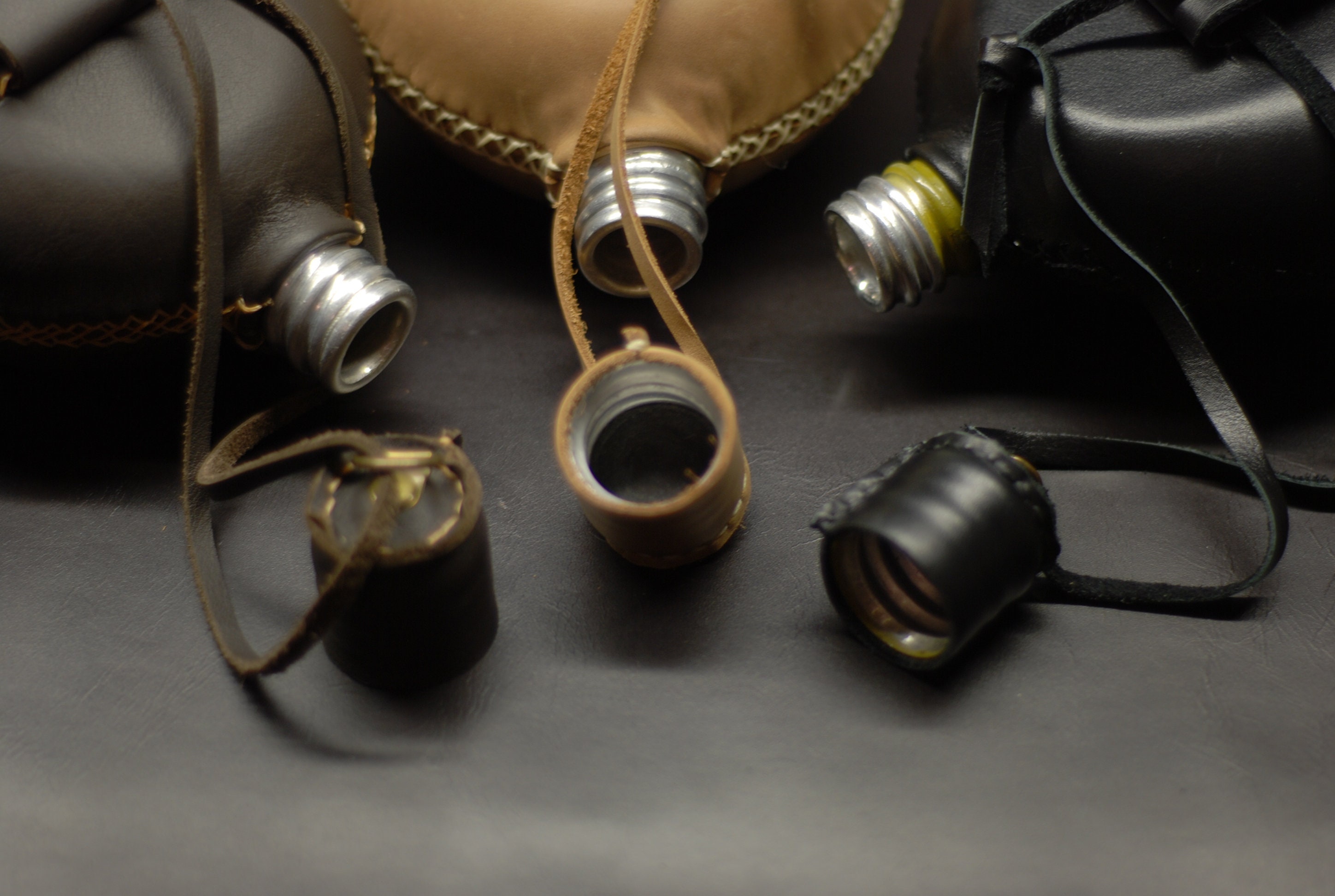 Leather Military Flask Water Flask in Case Camping Bottle - Etsy