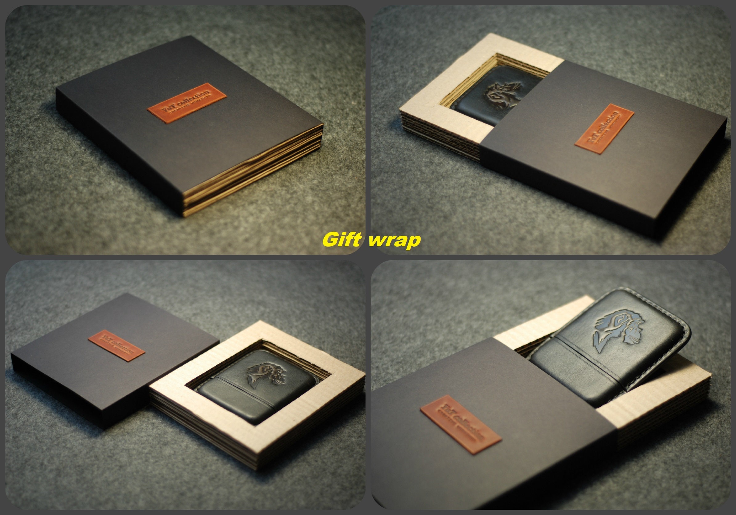 Leather Cigarette Case for Cigarillos Black Engraved Cigar | Etsy