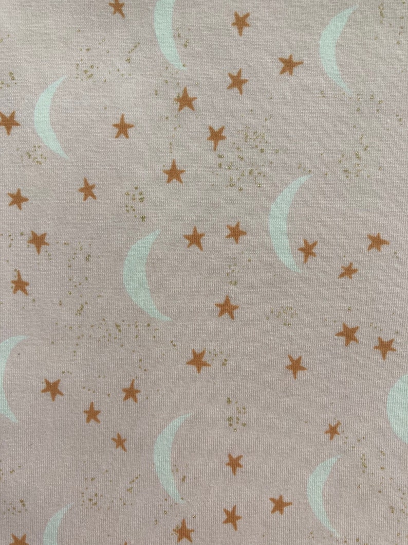 Moon & Stars Gold Glitter Swaddle Blanket and Newborn Hat or Headband ...