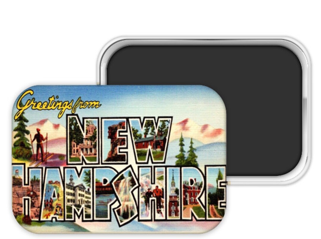 New Hampshire Gift, New Hampshire Magnet, New Hampshire Wedding Favor ...