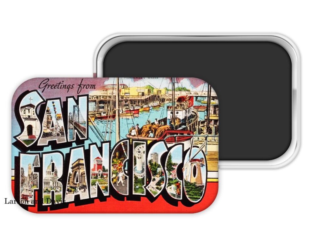 San Francisco Magnet, California Magnet, San Francisco Souvenir ...