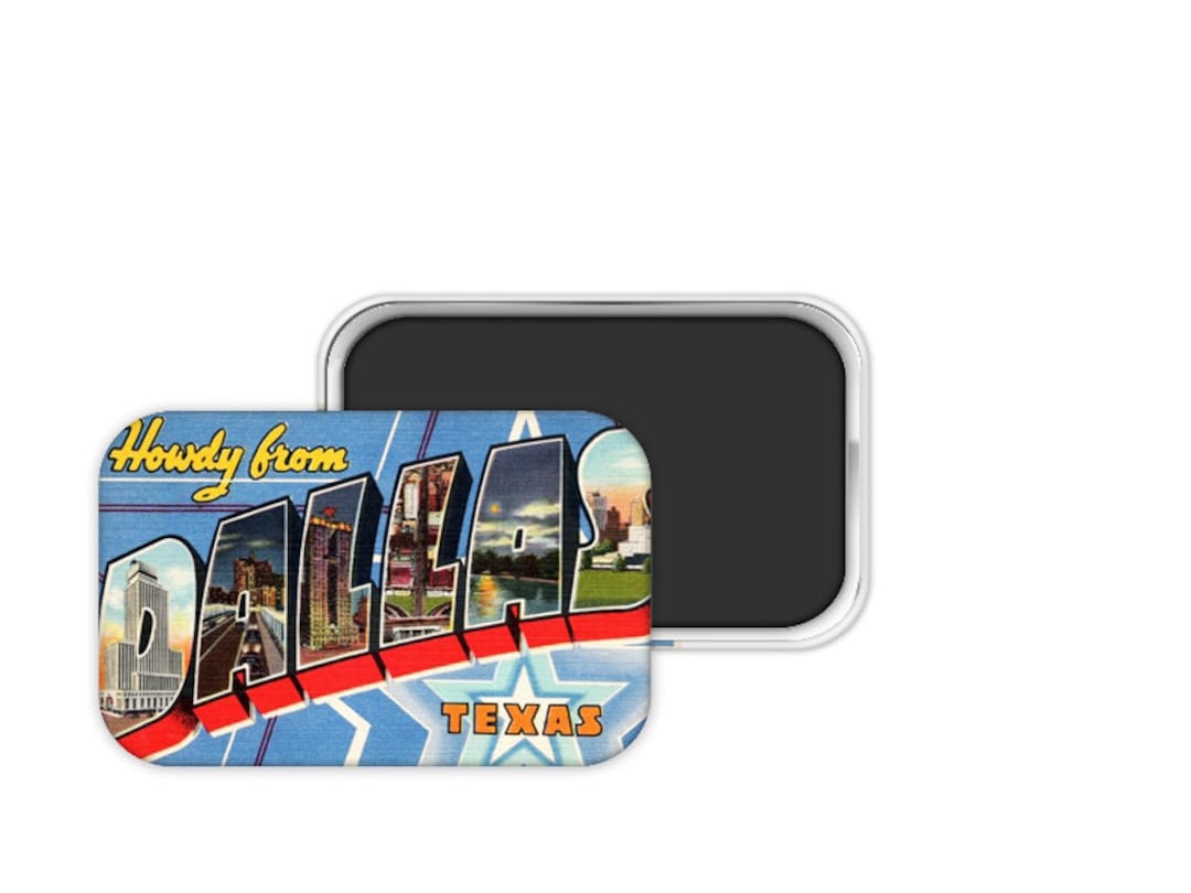 Dallas Magnet, Dallas Wedding Favor, Texas Magnet, Texas Gift, Texas ...
