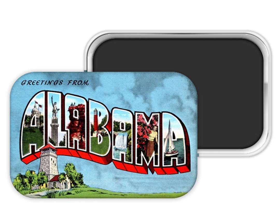 Alabama Gift, Alabama Magnet, Alabama Wedding Favor, Alabama Souvenir ...