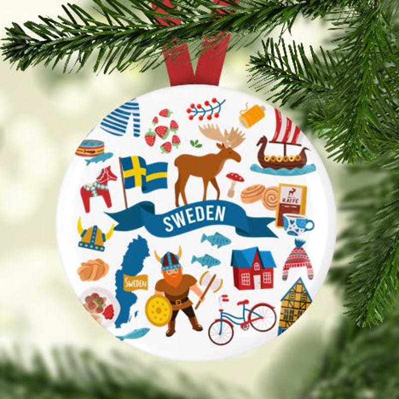 Swedish Christmas Magnet - Etsy