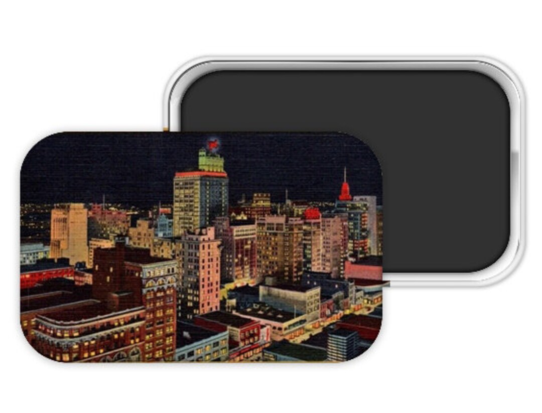 Dallas Magnet, Dallas Wedding Favor, Dallas Skyline Magnet, Texas Gift ...