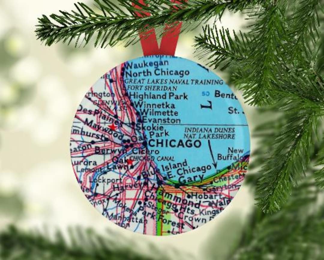 Chicago Gift, Chicago Ornament, Chicago Christmas Gift, Chicago ...
