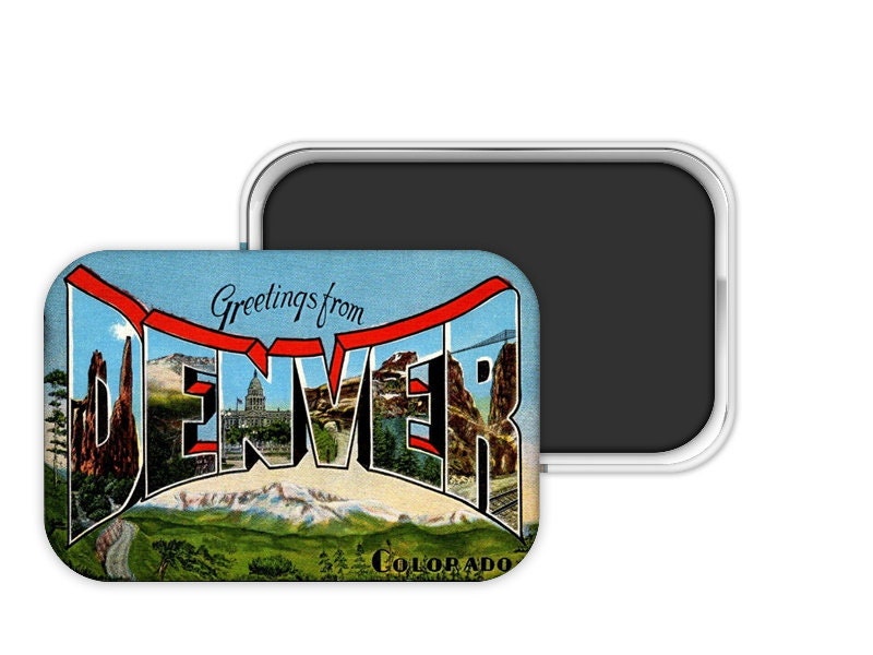 Denver, Denver Magnet, Denver Wedding Favor, Denver Souvenir, Denver ...