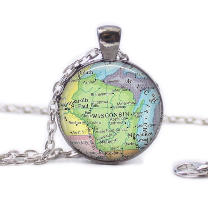 Wisconsin Necklace - Etsy