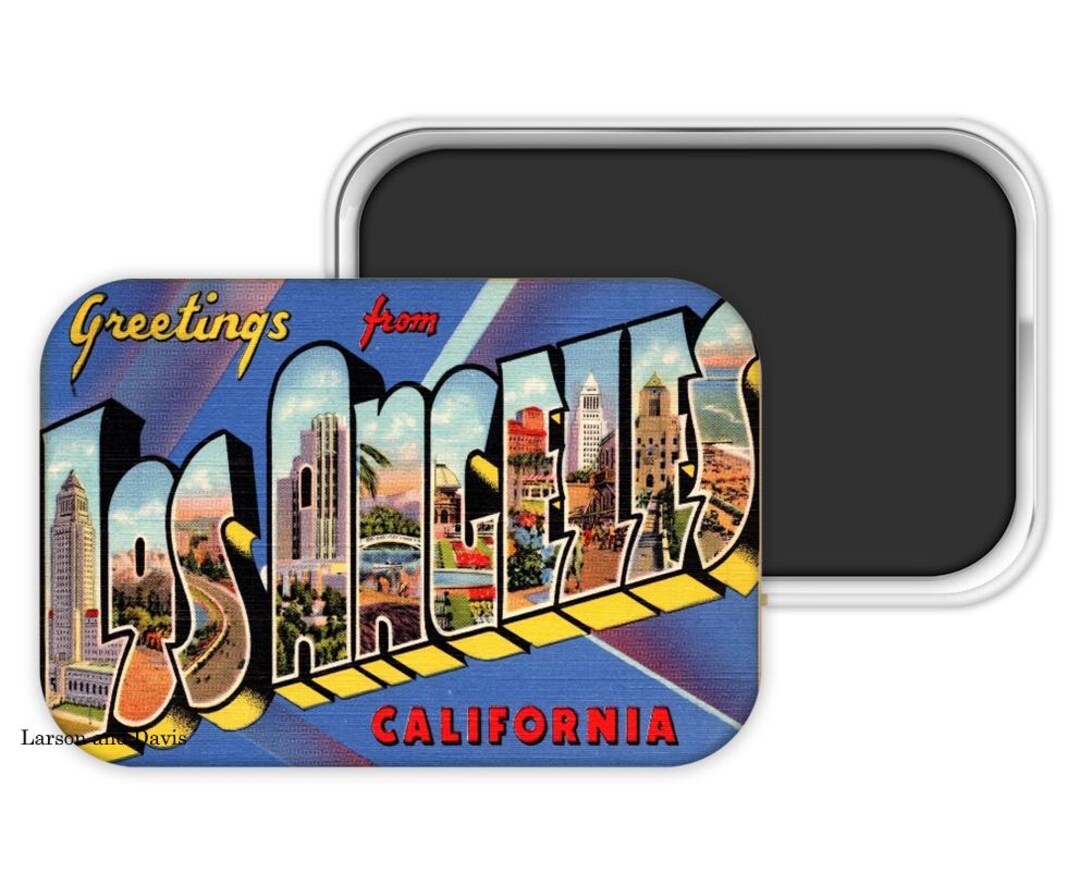 Los Angeles Magnet, California Magnet, Los Angeles Souvenir ...