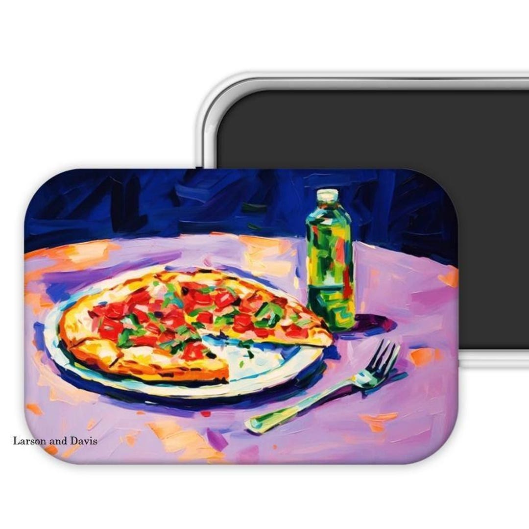 Magnet, Pizza Magnet, Pizza Theme, Food Theme Magnet, Food Fridge ...