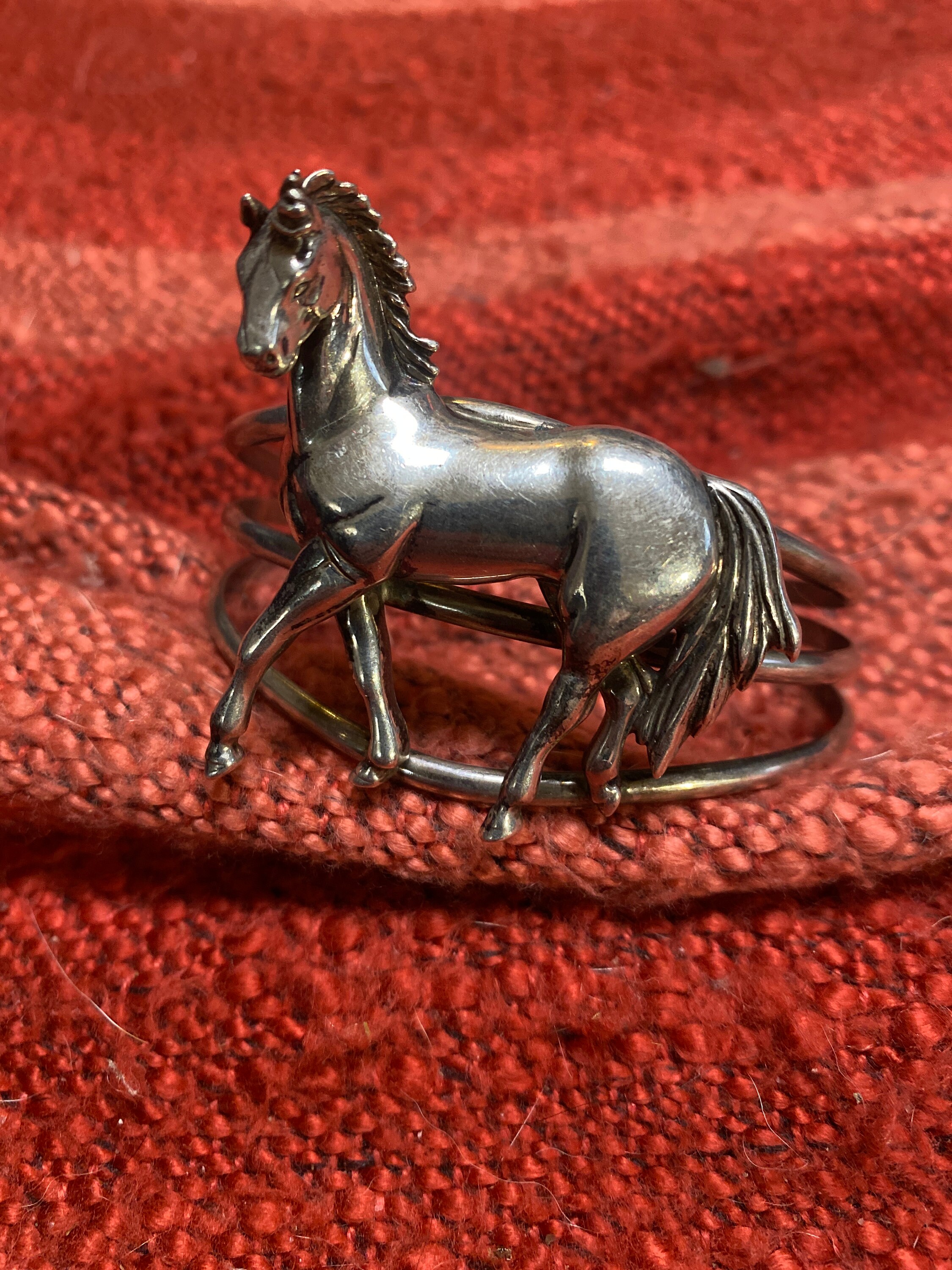 Carol Felley Sterling Horse Necklace and Cuff Bracelet - Etsy