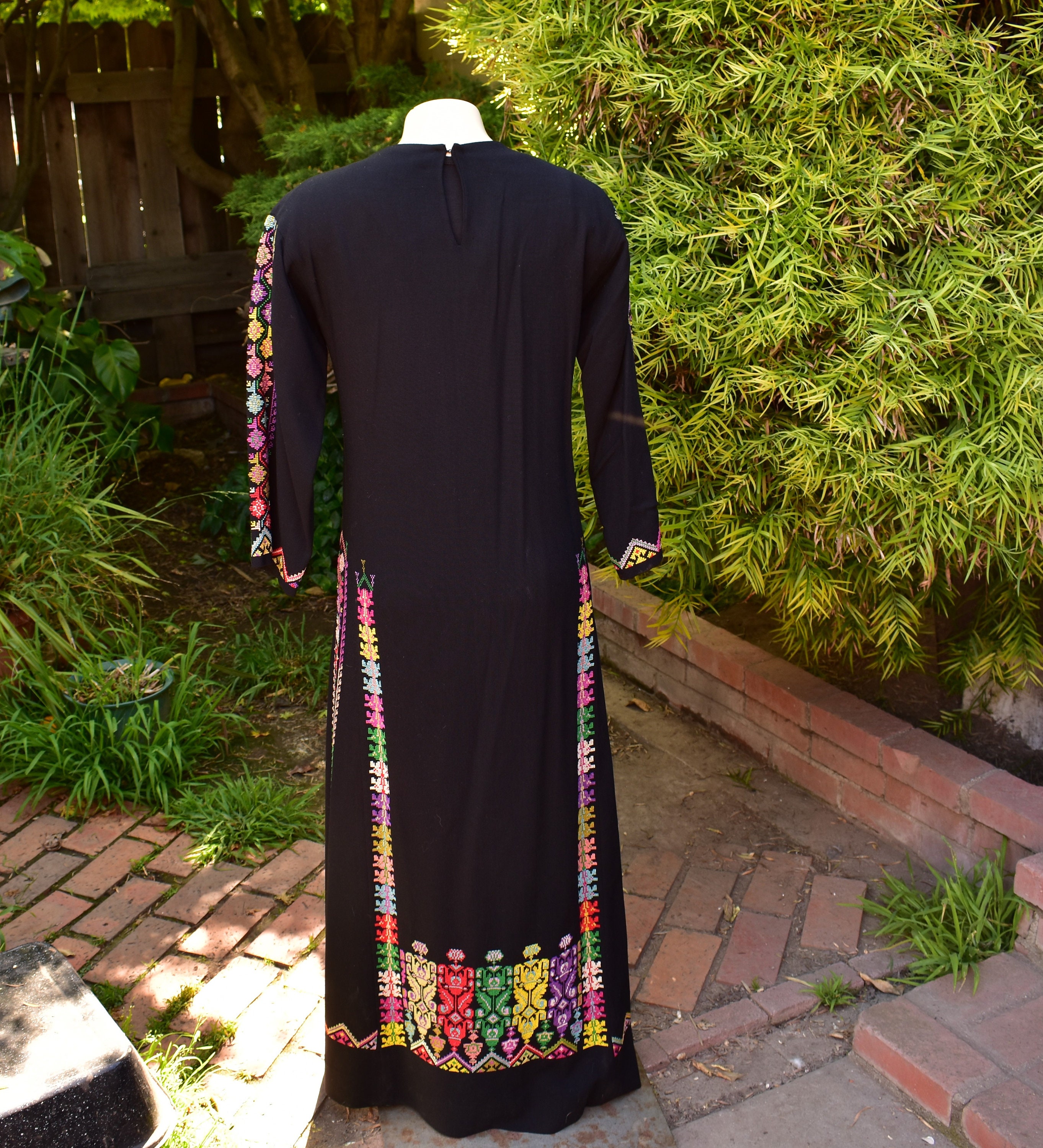 Vintage Maskit Dress Made in Israel 100% Wool Hand Stitched Details ...