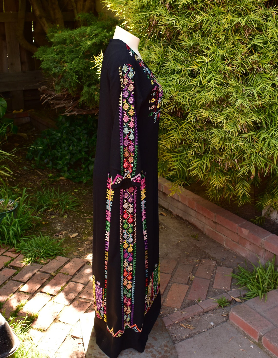 Vintage Maskit Dress Made in Israel 100% Wool Hand Stitched Details ...