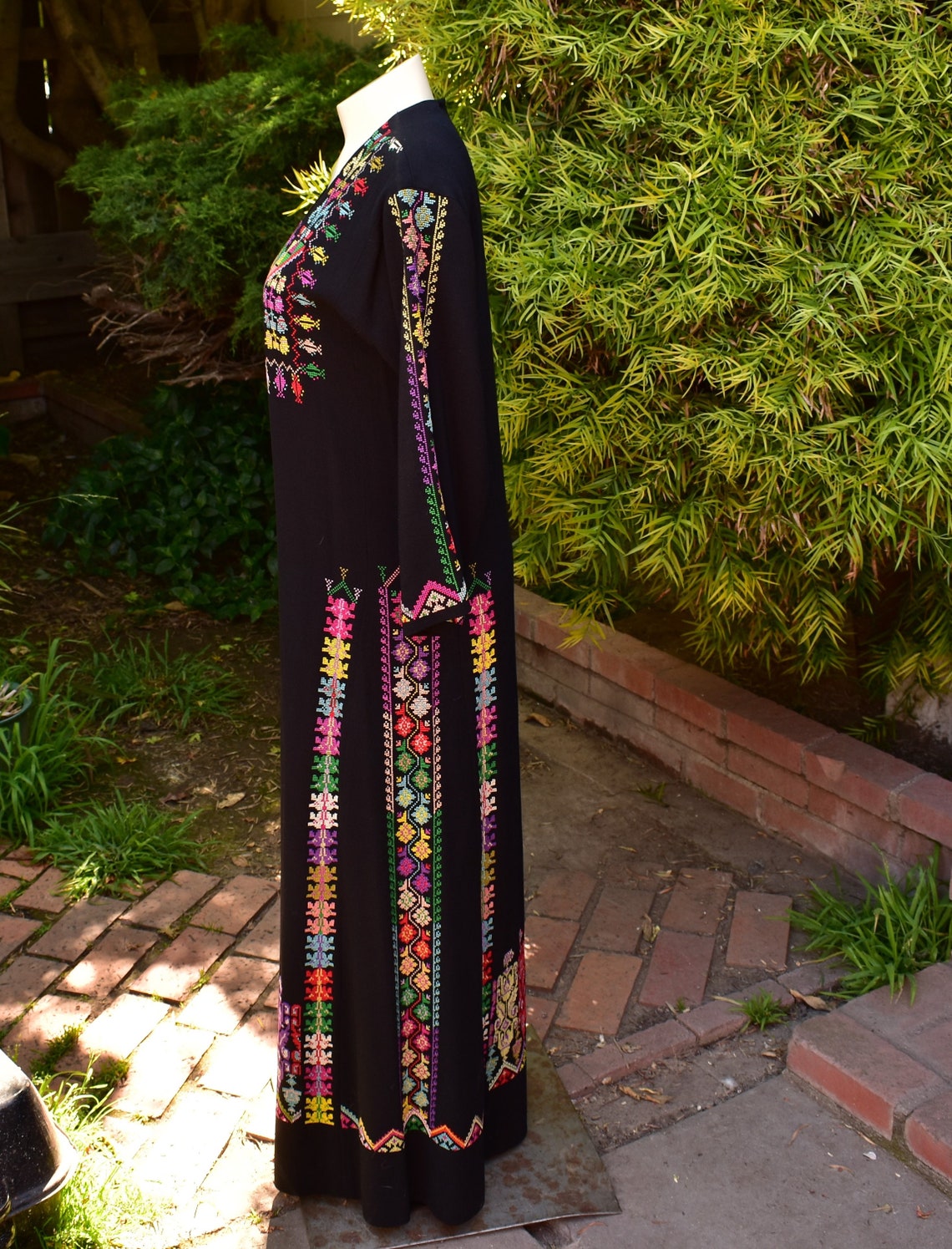 Vintage Maskit Dress Made in Israel 100% Wool Hand Stitched Details ...