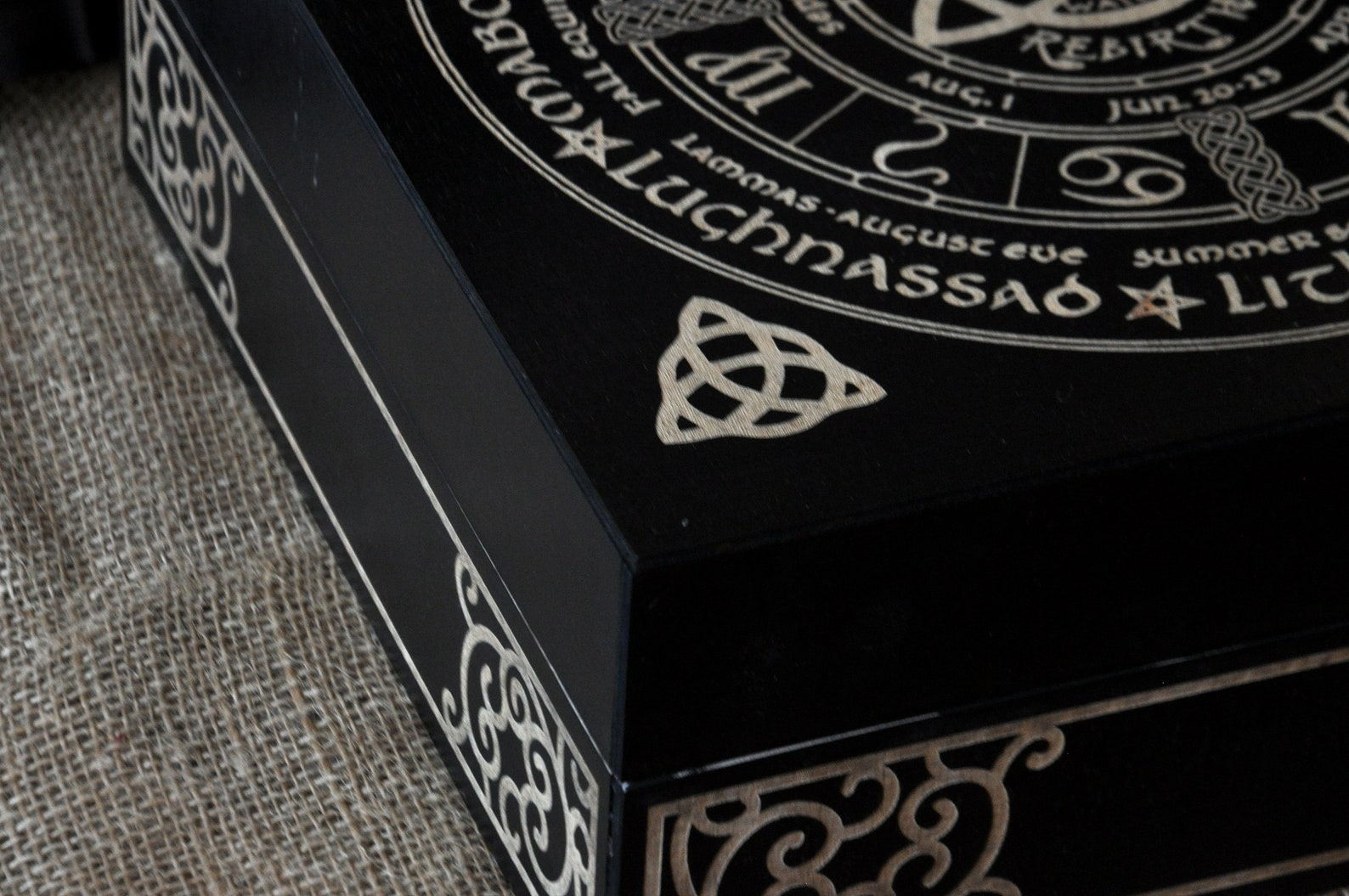 Witch Box Storage. Big Wicca Box Wiccan Calendar. Stash Box. - Etsy