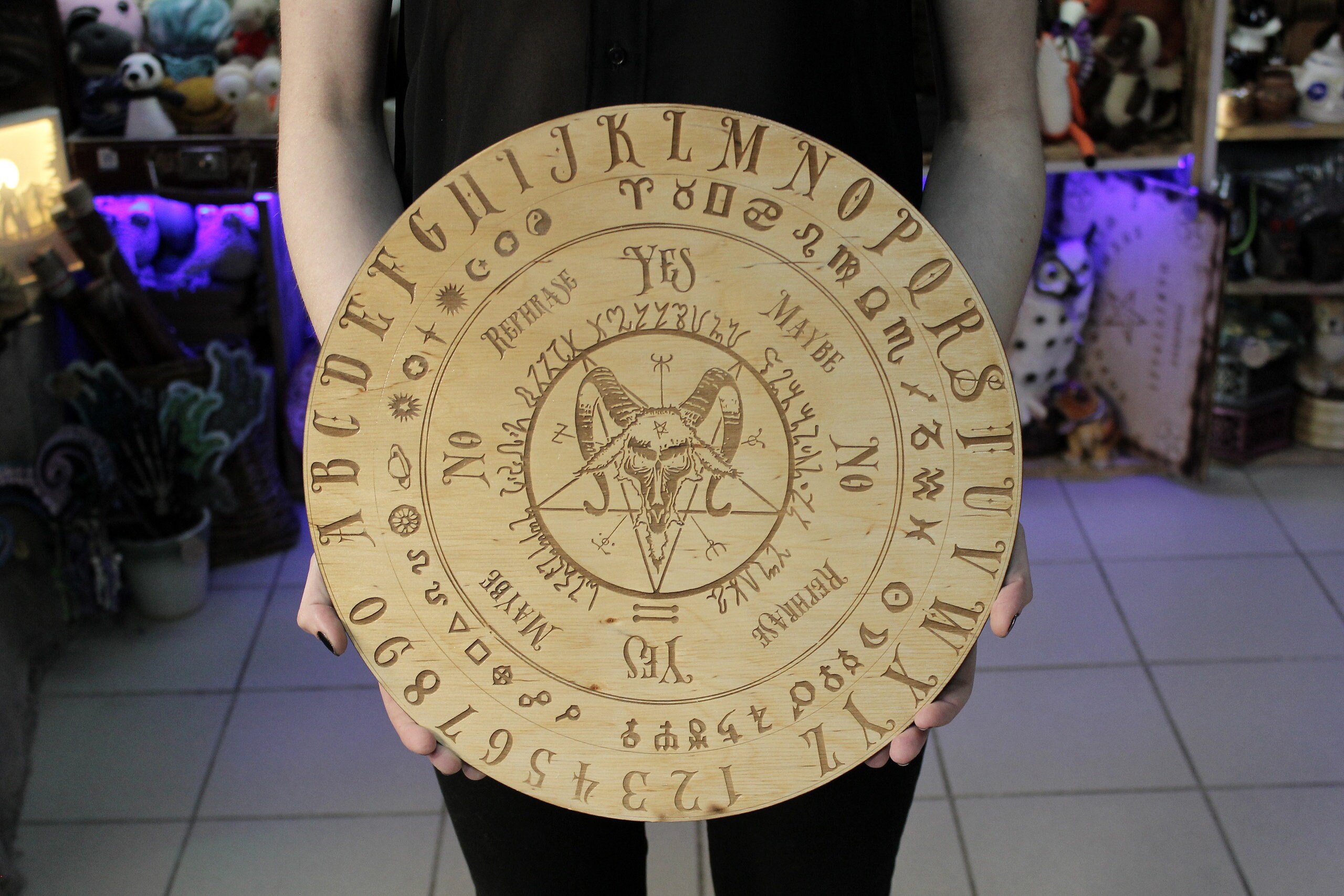 Divination Board Baphomet Pendulum Board for divination | Etsy