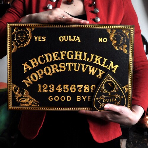 Classic Ouija Spirit Board Wooden Handmade Wood Talking Game Etsy