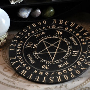 Pendulum Board Black Pentagram. Board for Divination Altar Pentacle - Etsy
