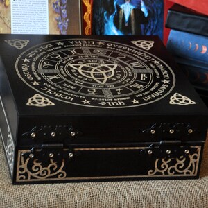 Witch Box Storage. Big Wicca Box Wiccan Calendar. Stash Box. Box for ...