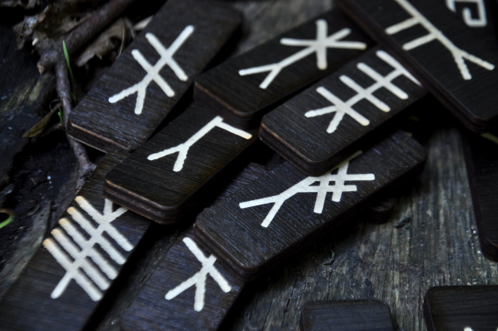 25 Celtic Ogham Staves. Druids runes. Pagan runes. Wood runes | Etsy