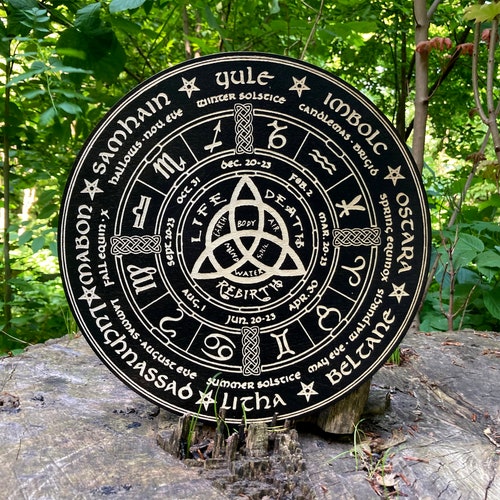 Tree of Life Wheel of the Year Pagan Wiccan Calendar Altar | Etsy