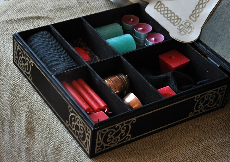 Witch Box Storage. Big Wicca Box Wiccan Calendar. Stash Box. - Etsy