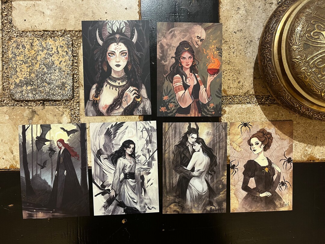 Witch Postcards Set of 6 Everyday Witch. Magical Witchy Postcards ...