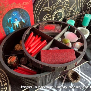 Witch Box Storage. Big Wicca Box. Wiccan Calendar. Round - Etsy