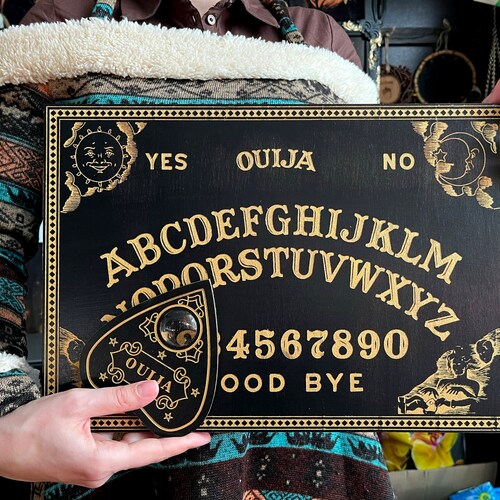 Classic Ouija Spirit Board Wooden Handmade Wood Talking Game Etsy
