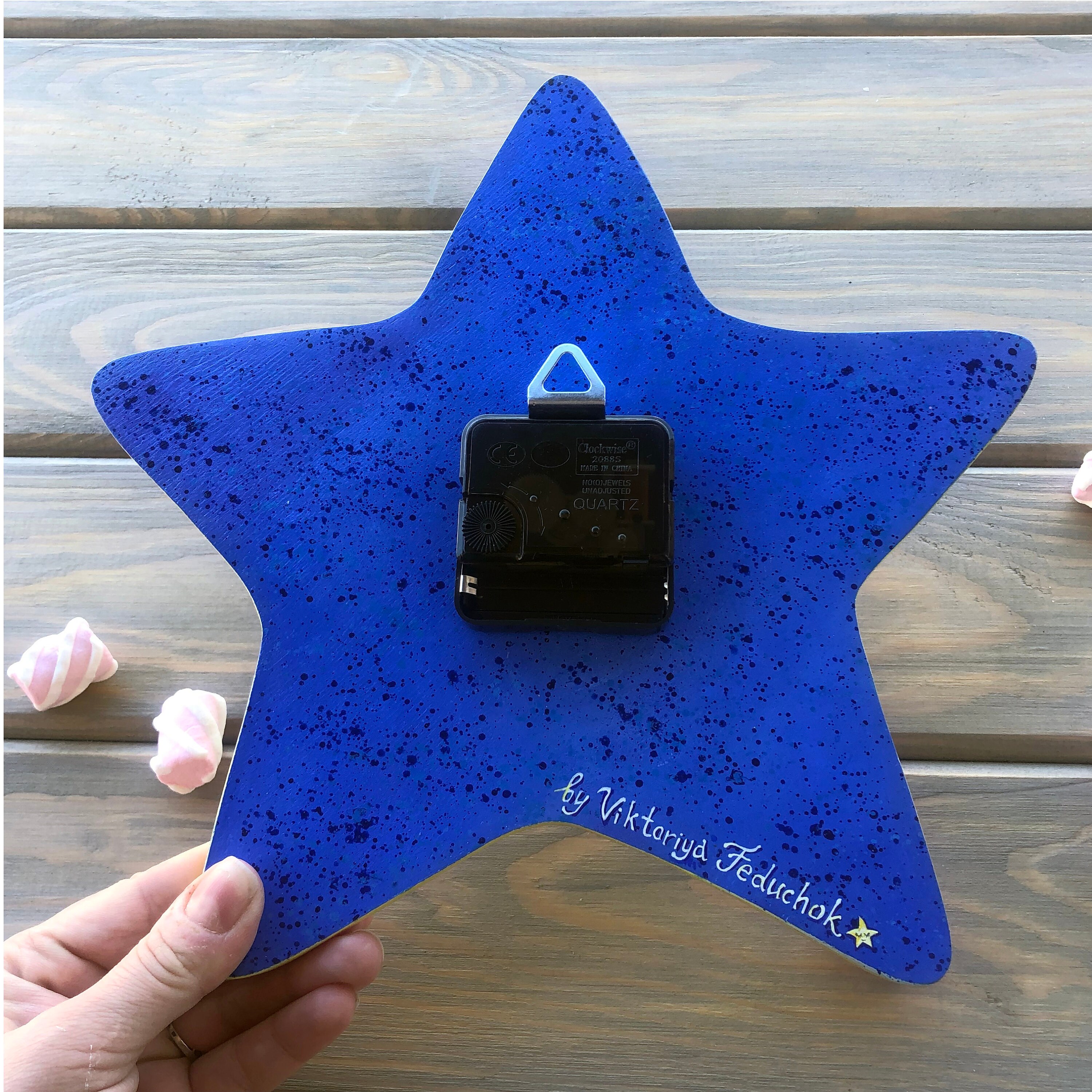 Twinkle Little Star Silhouette Wall Clock|star Wall Clock|yellow Star ...