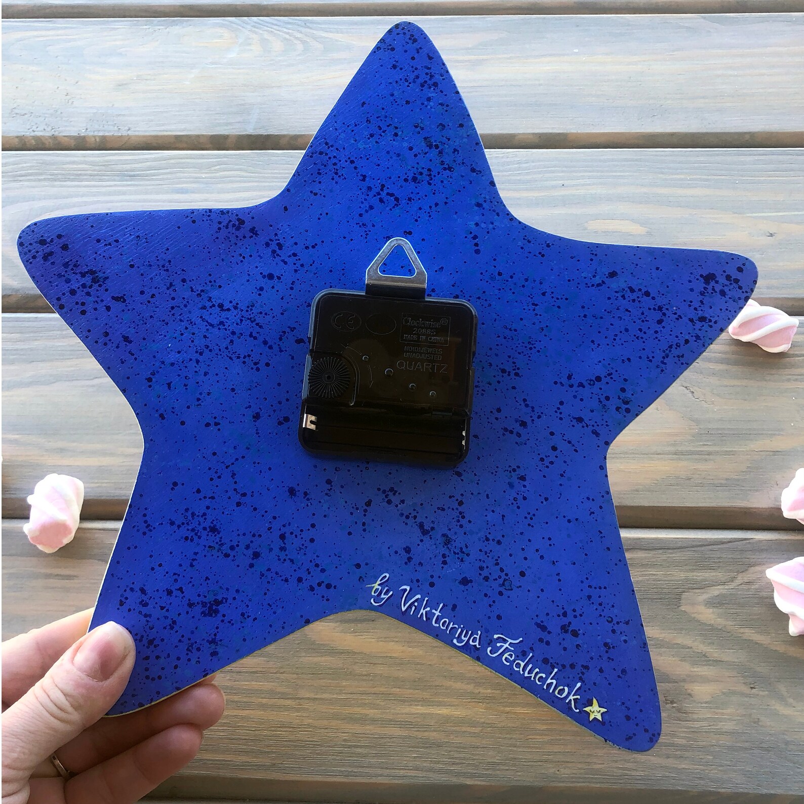 Twinkle Little Star Silhouette Wall Clock|star Wall Clock|yellow Star ...